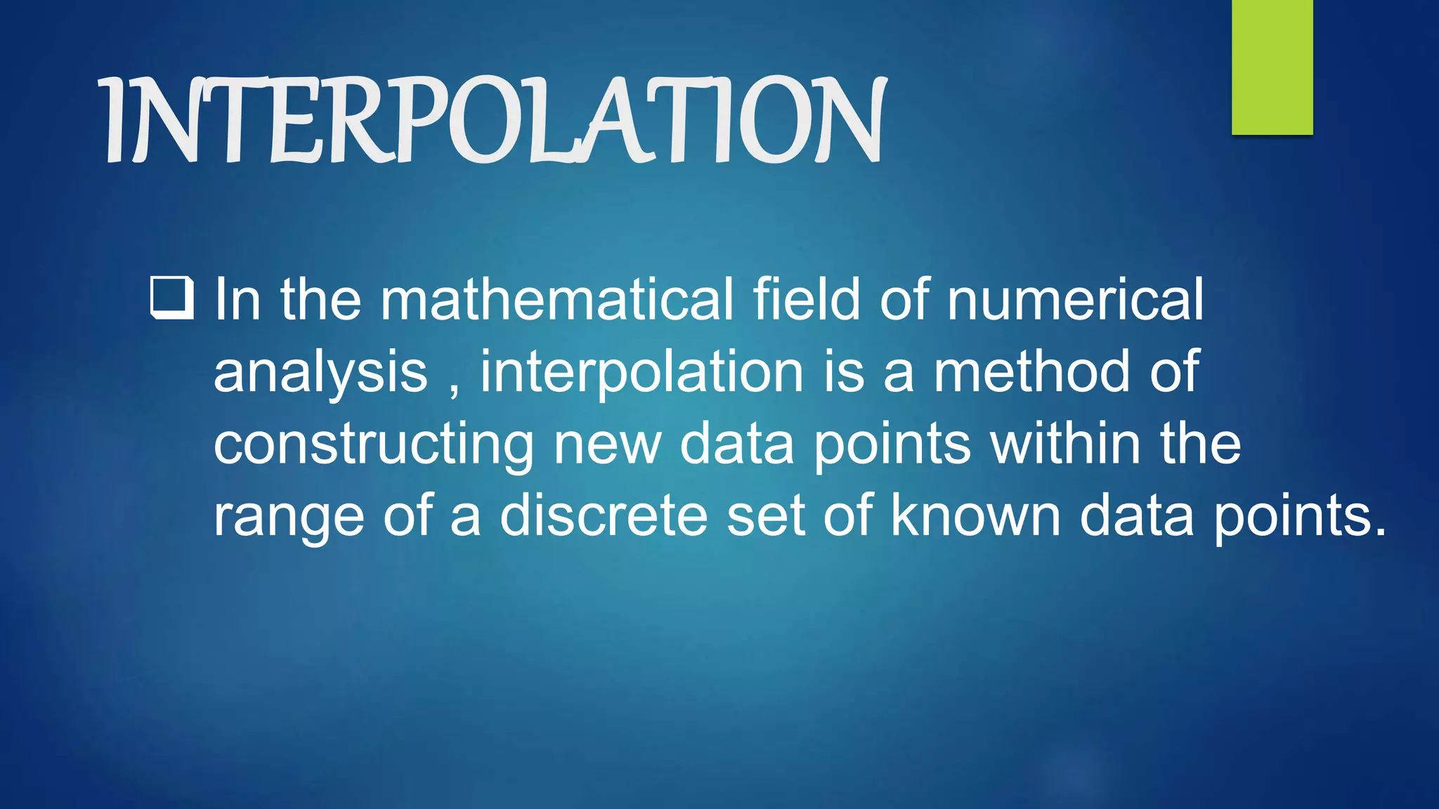 Application of numerical methods | PPTX