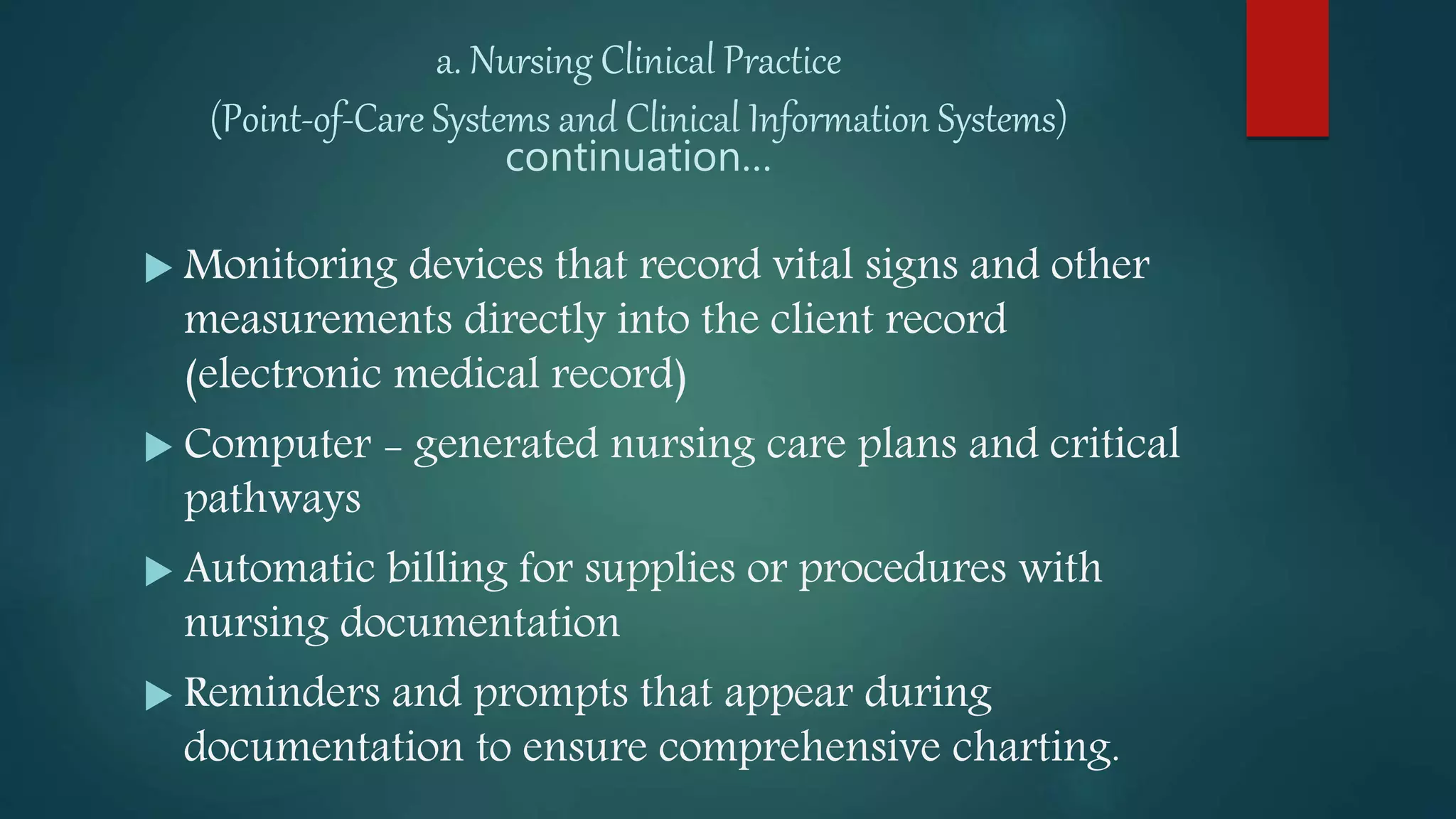 Application of nursing informatics | PPTX