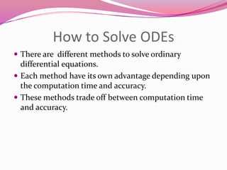 Application of od es | PPTX