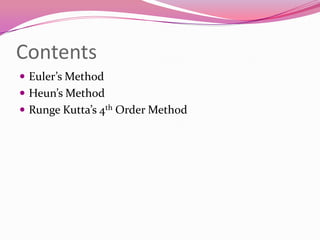 Application of od es | PPTX