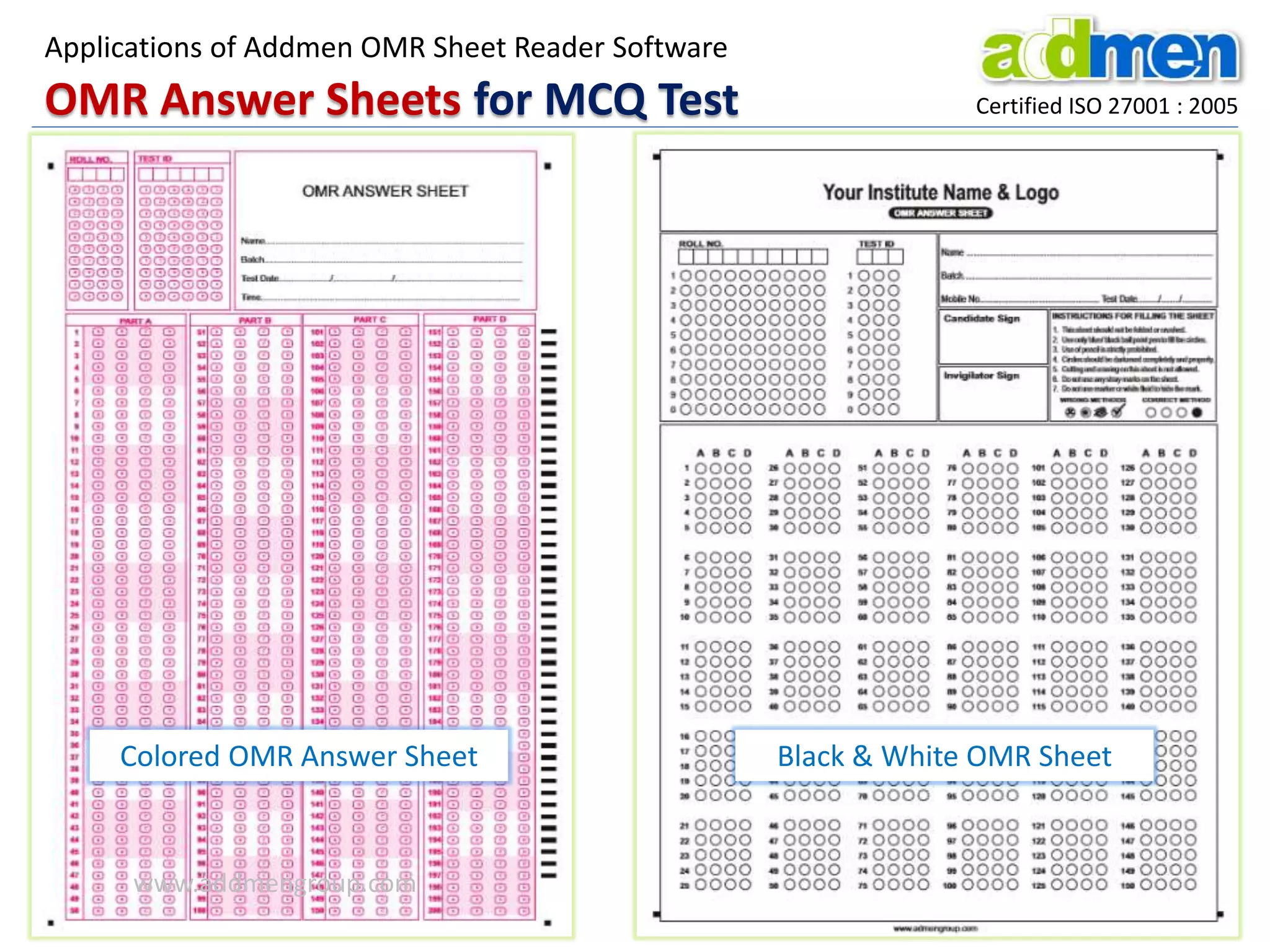 Application of omr software | PPTX