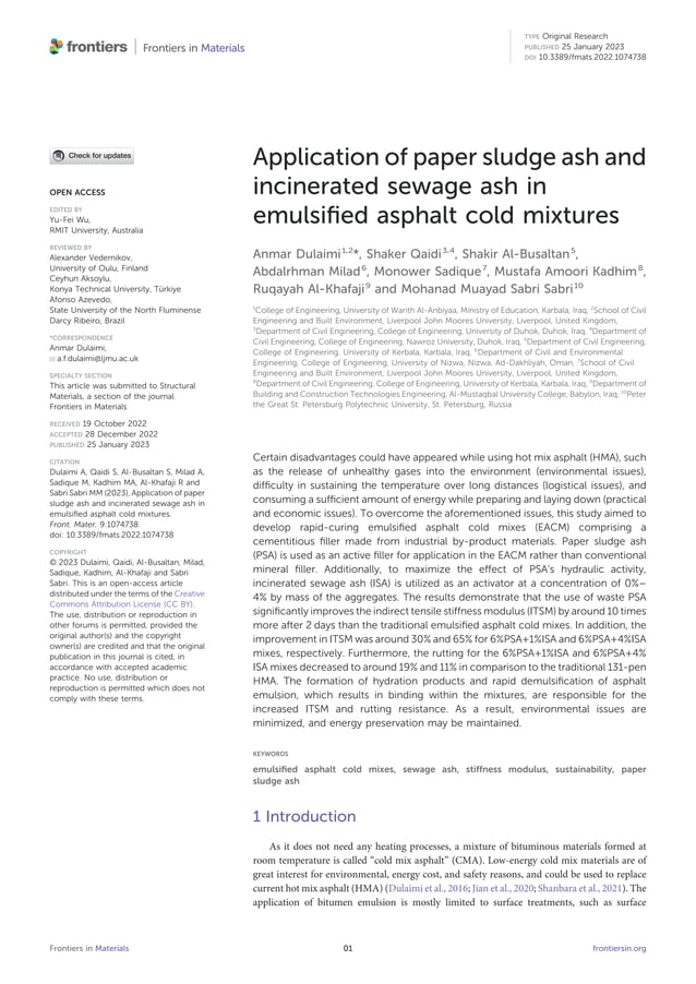 Application of paper sludge ash and incinerated sewage ash in ...