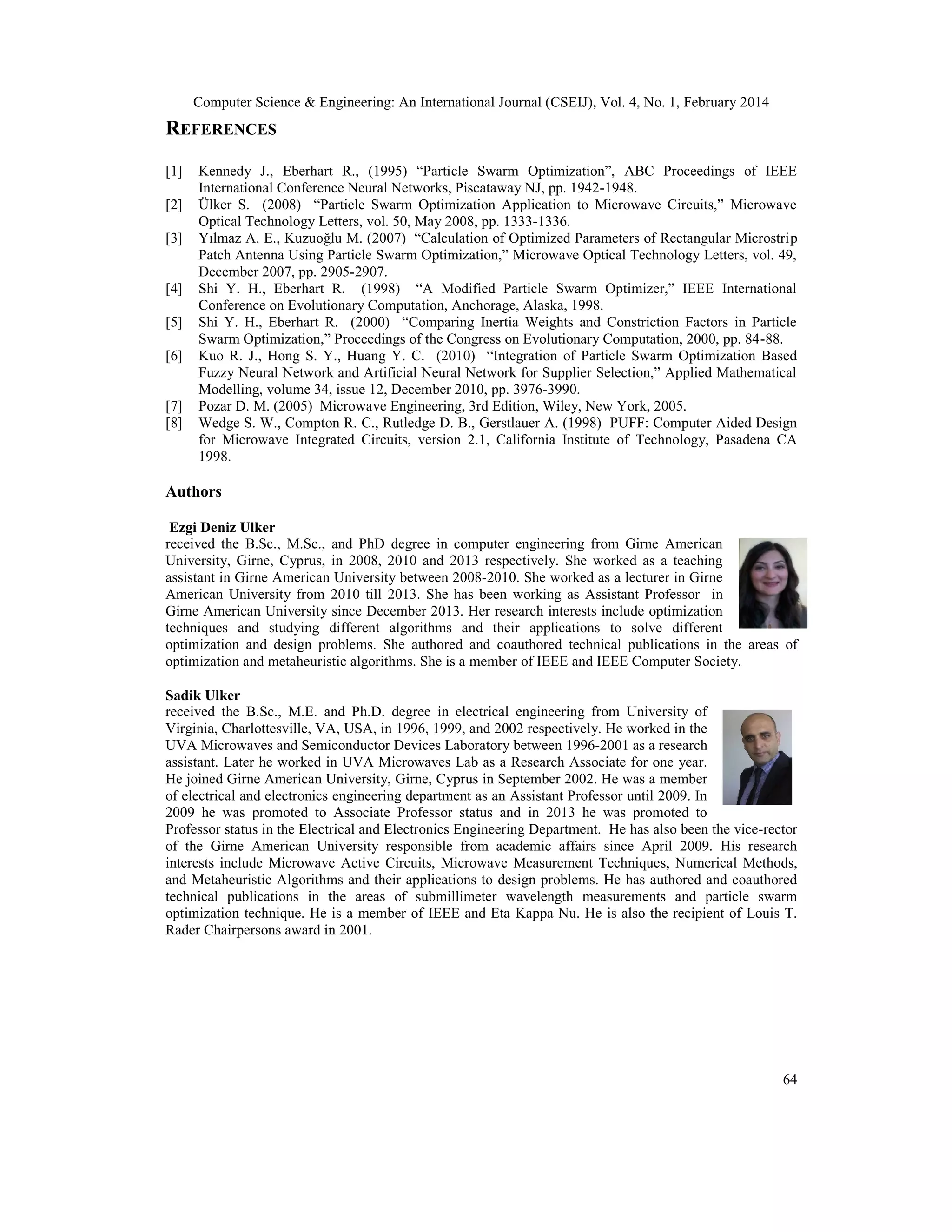 Application of particle swarm optimization to microwave tapered microstrip lines | PDF