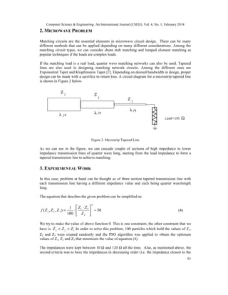 Application of particle swarm optimization to microwave tapered microstrip lines | PDF