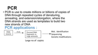 Application of pcr | PPTX
