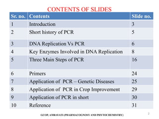 APPLICATION OF PCR(SEMINAR).ppt