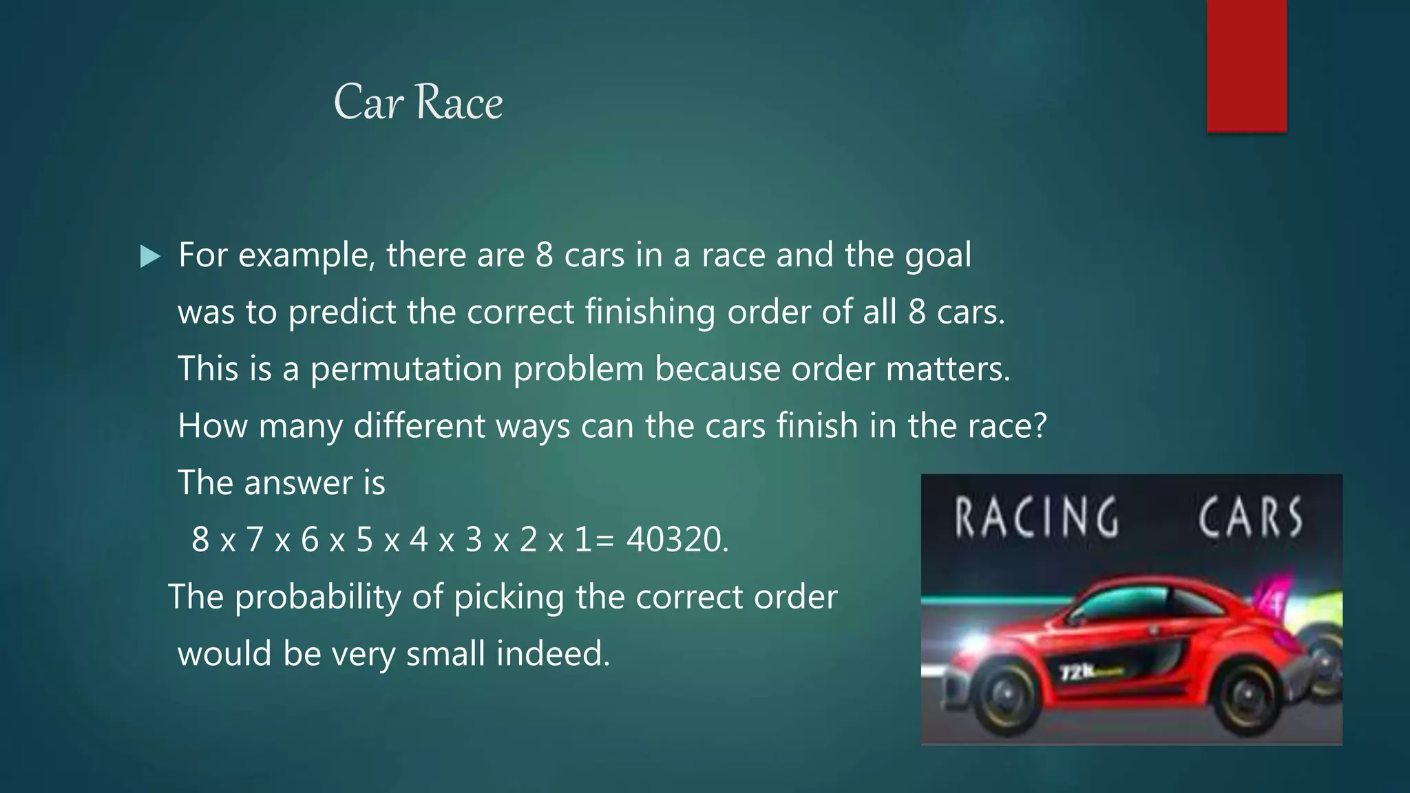 Application of permutation in real life | PPTX