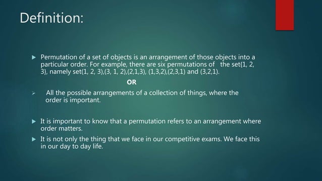 Application of permutation in real life | PPTX | Internet | Computing