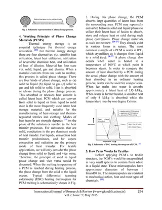 Application of Phase Change Materials in Textiles: A Review | PDF