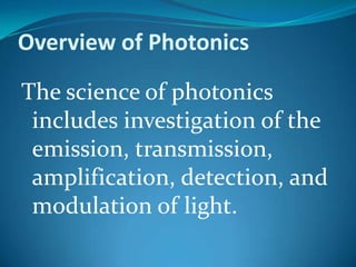 Photonics | PPTX