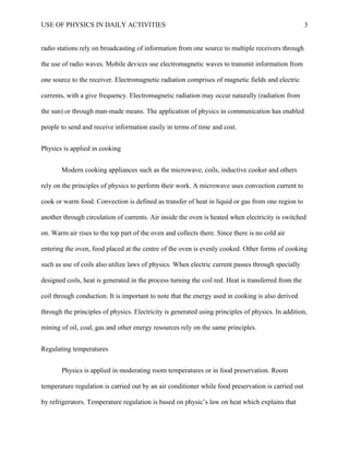 Application of physics | DOC