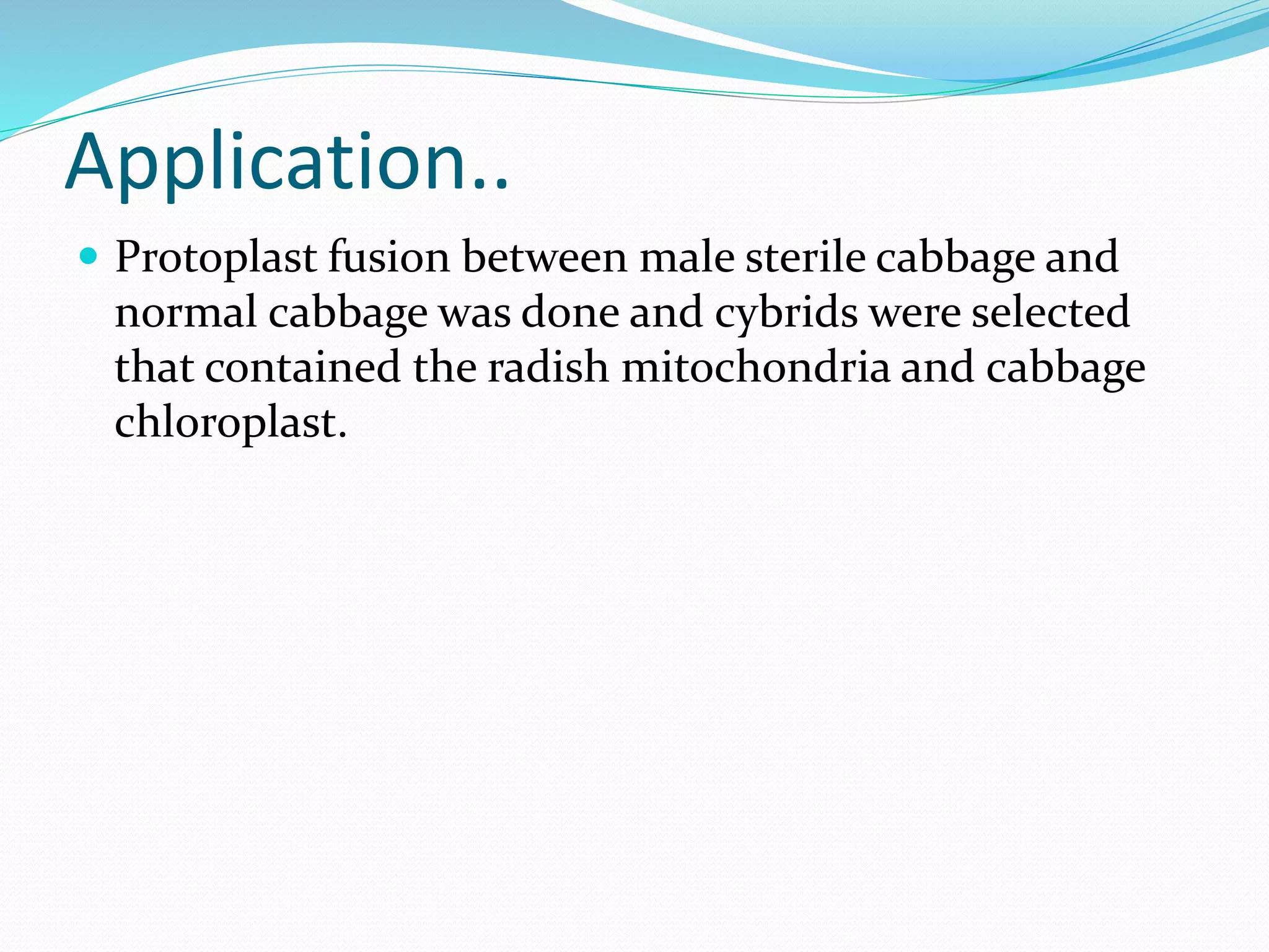 Application of plant tissue culture/ micro-propagation | PPTX