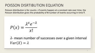 APPLICATION OF POISSON DISTRIBUTION | PPTX