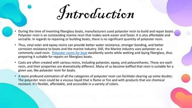 How to enhance with polyester resin? | PPTX