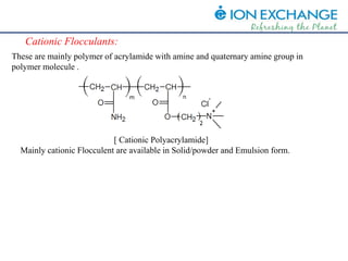 Application of polymeric flocculant in waste water treatment | PPT