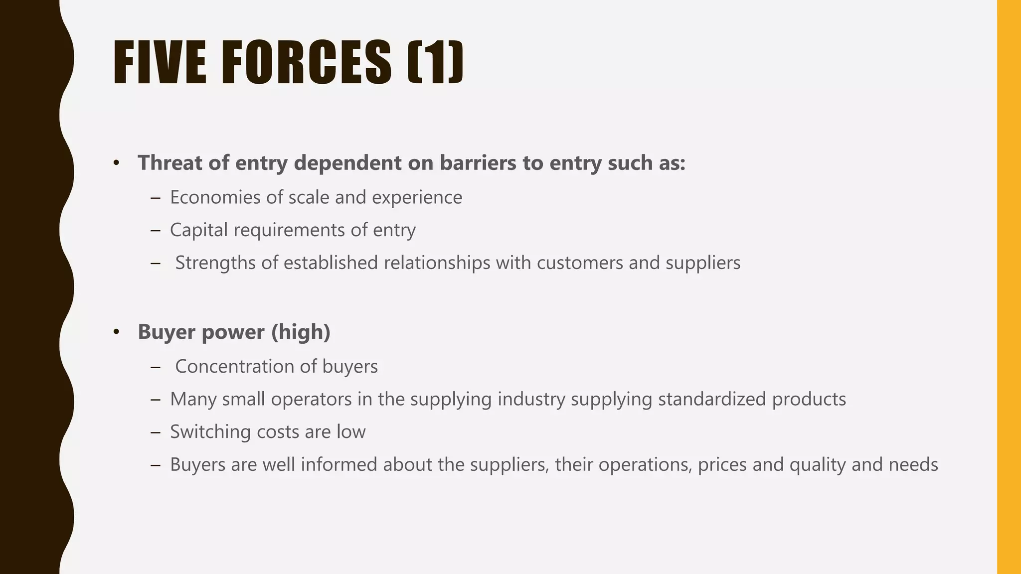 Application of porter analysis to steel industry jeet | PPT