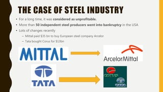 Application of porter analysis to steel industry jeet | PPTX