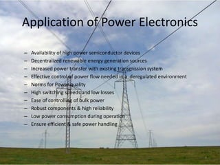 Application of power electronics in hvdc | PPTX