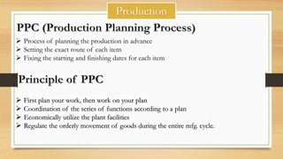 Application of PPC for Electronic Manufacturing Company | PPT