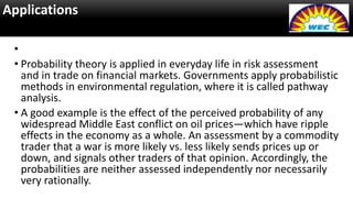 Application of probability in daily life and in civil engineering | PPTX