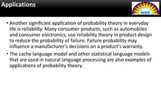Application of probability in daily life and in civil engineering | PPTX