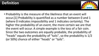 Application of probability in daily life and in civil engineering | PPTX