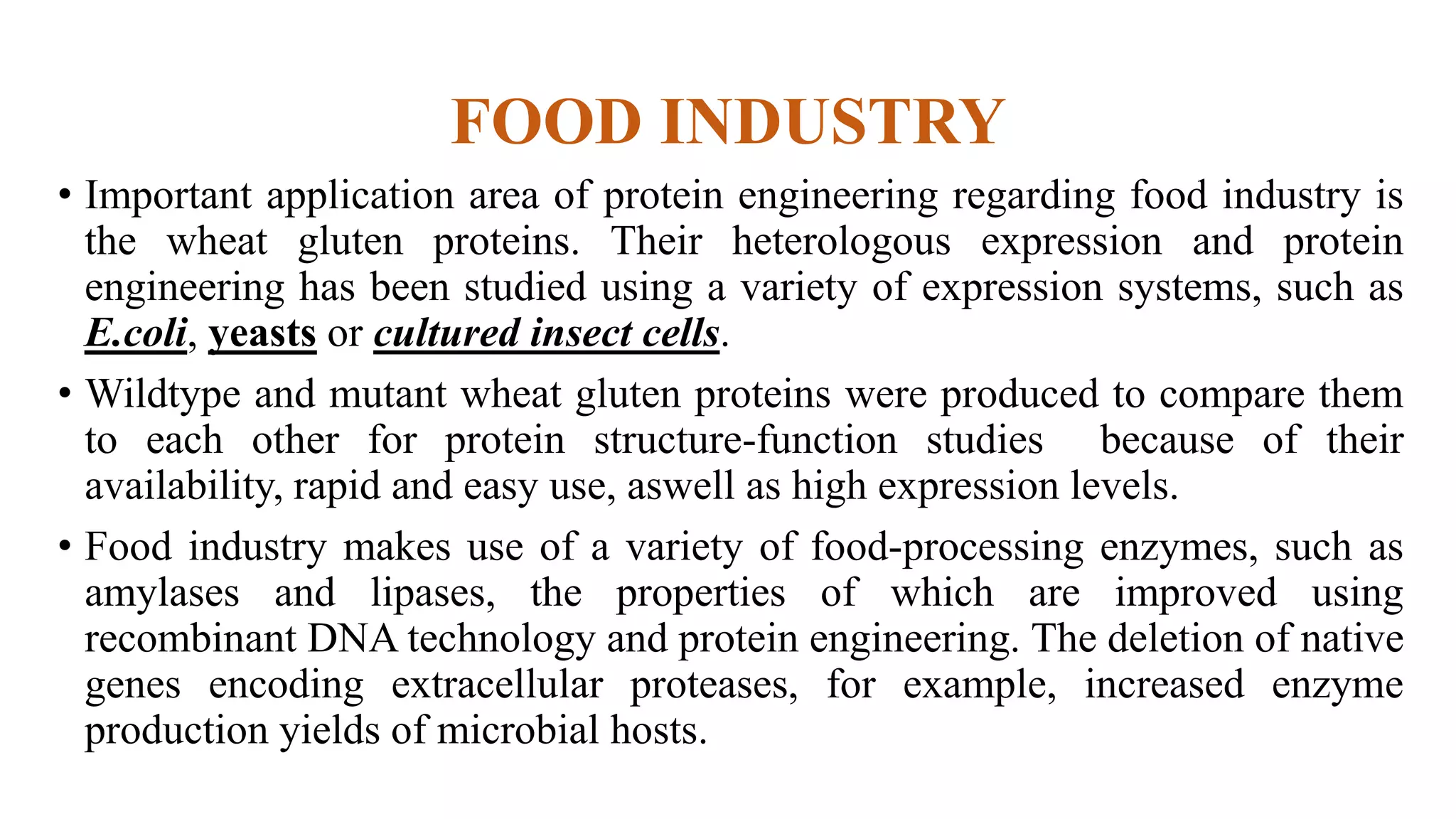 Application of protein engineering | PDF