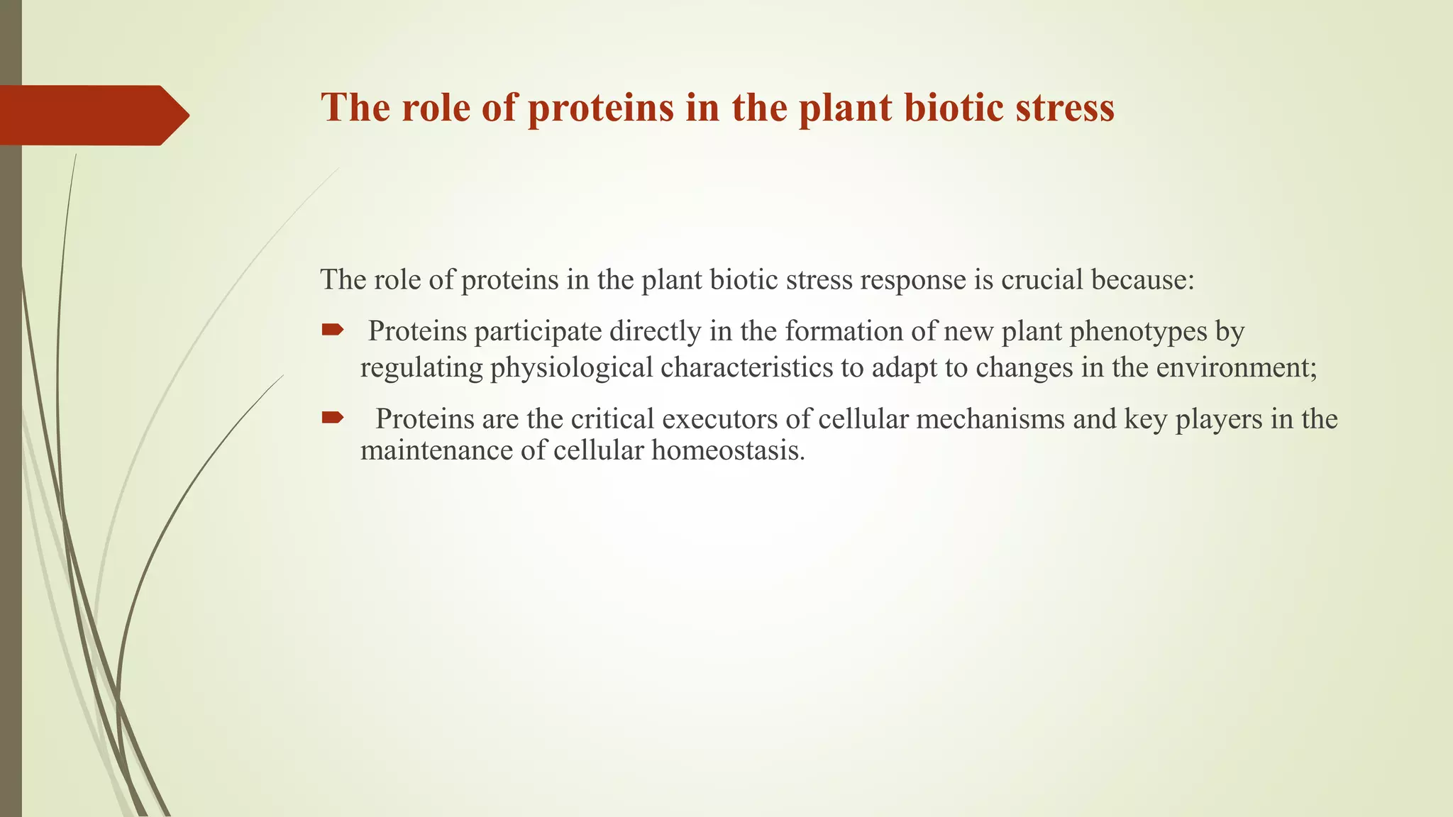 Applications of Proteomics in plant biotic stress | PPT