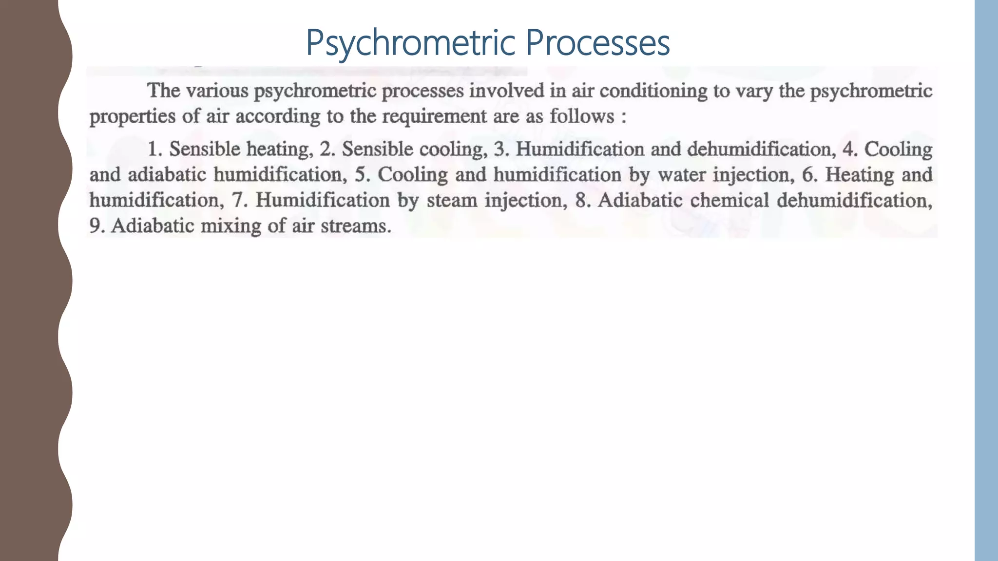 Application of psychometric chart and problem disscussion | PPTX