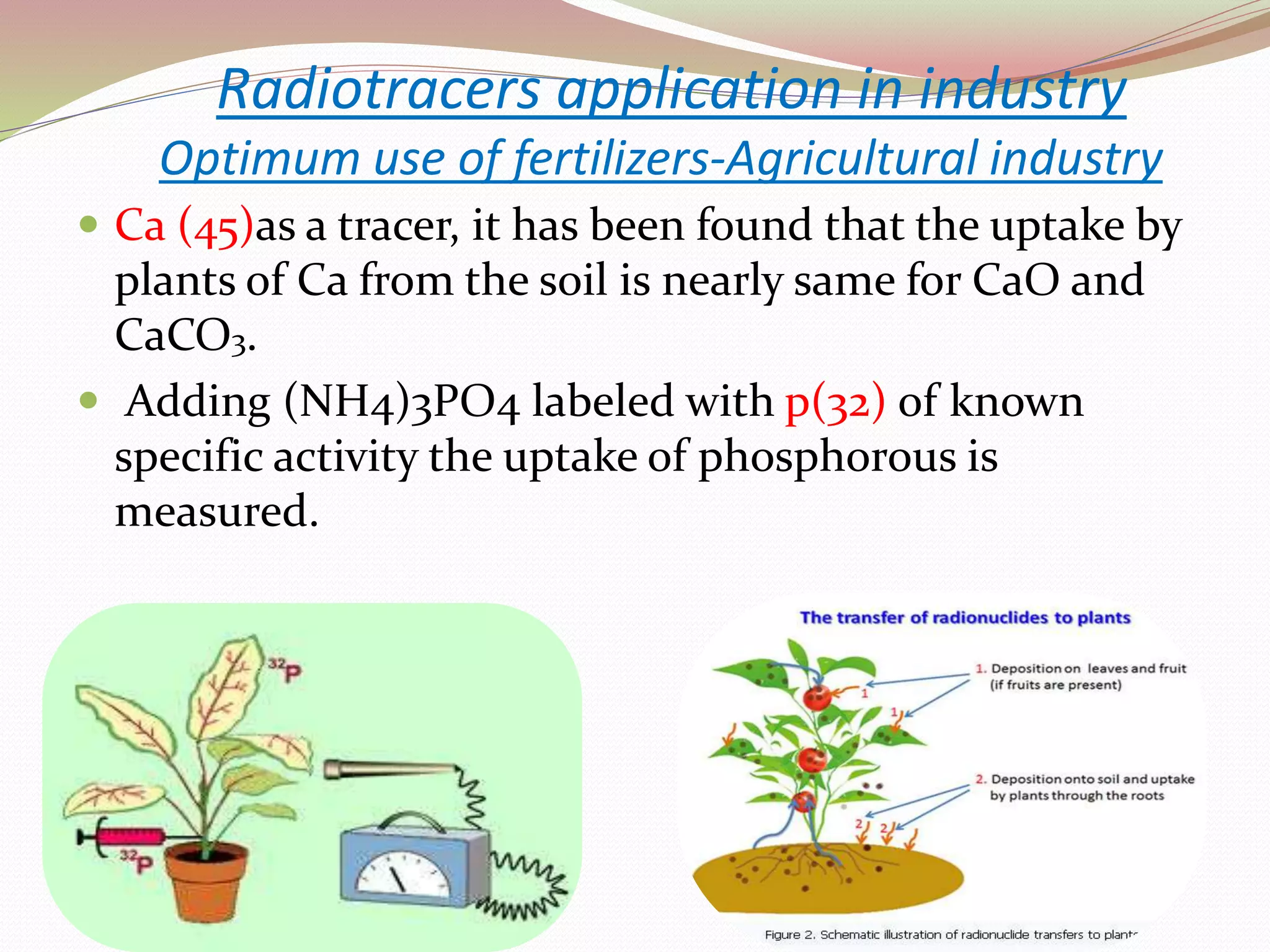 Application of radioisotopes | PPTX