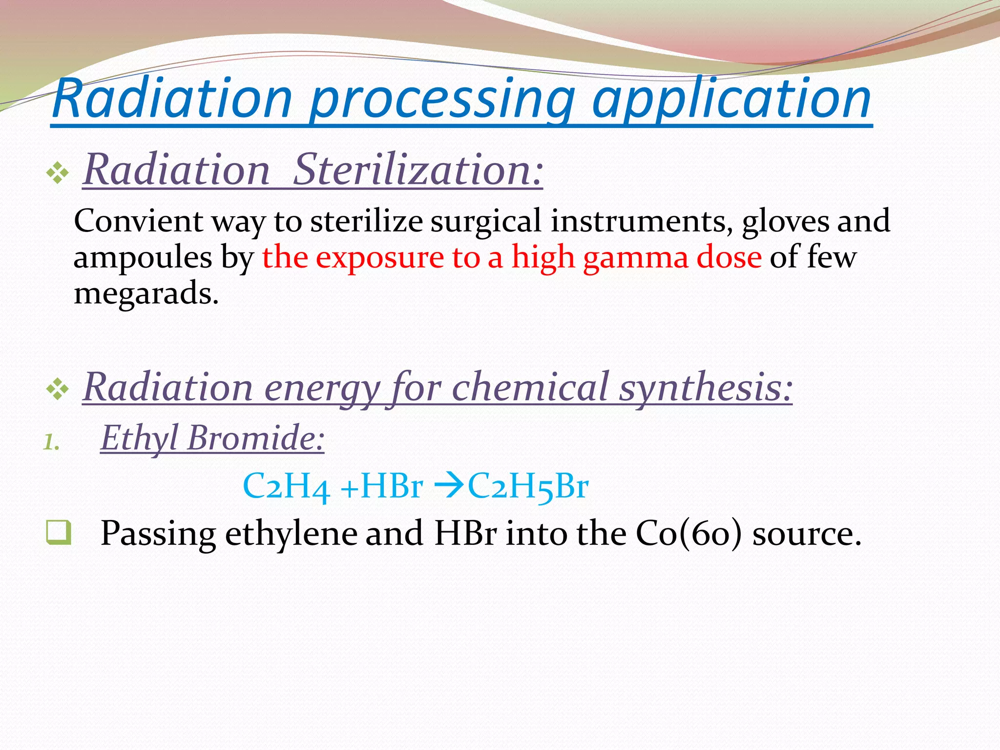 Application of radioisotopes | PPTX