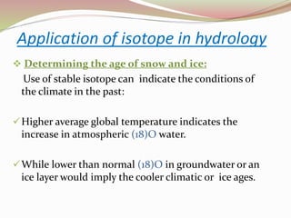 Application of radioisotopes | PPTX