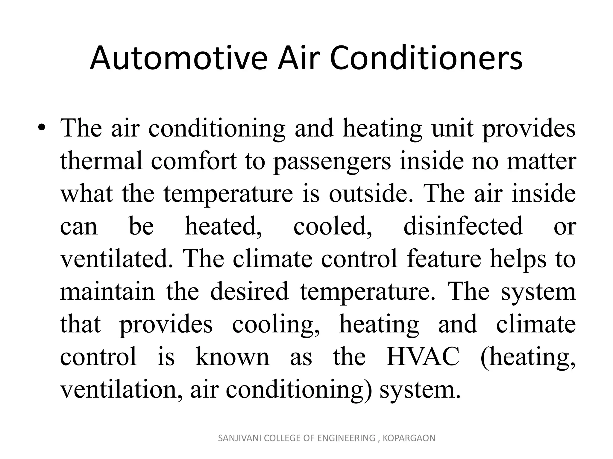 Application of refrigeration and air conditioning | PPTX