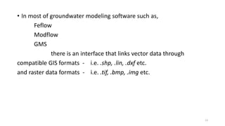 Application of remote sensing and gis for groundwater | PPTX
