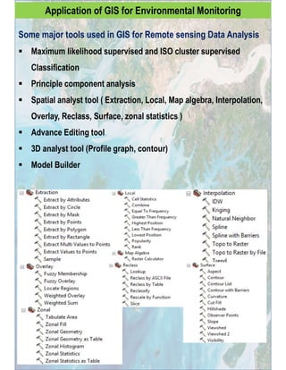 Application of remote sensing for environmental monitoring | PDF