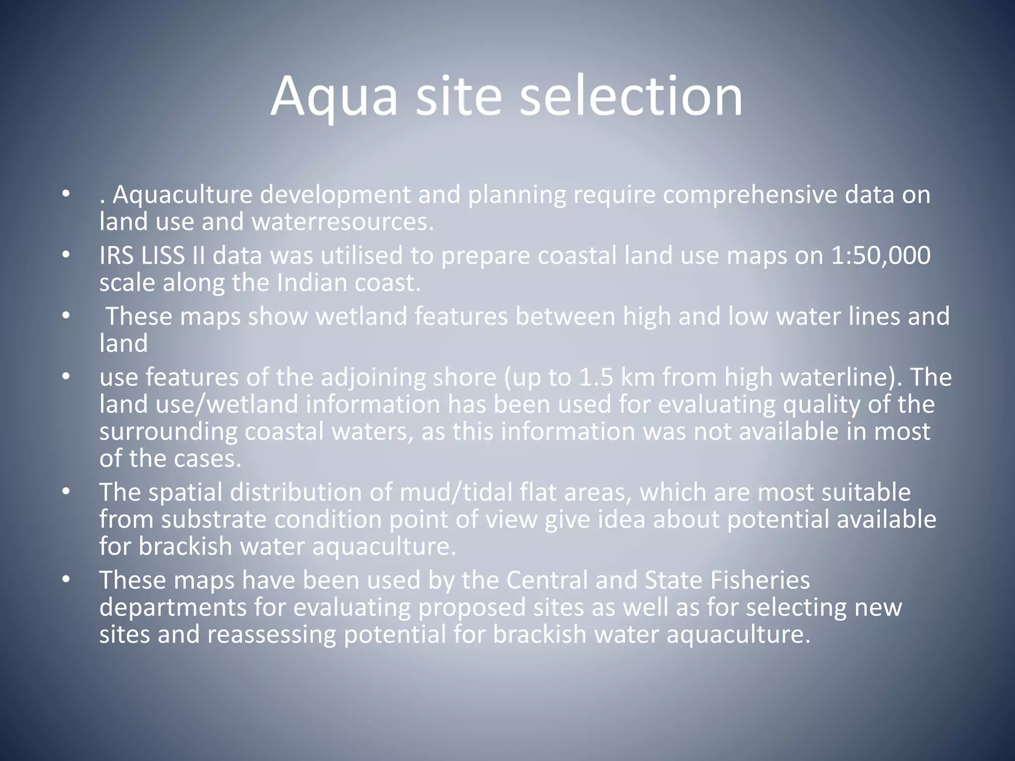 Application of remote sensing in coastal zone management | PPTX