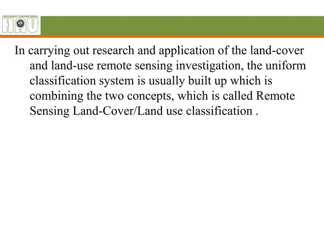 Application of Remote Sensing in Land Use and Land Cover.ppt ...