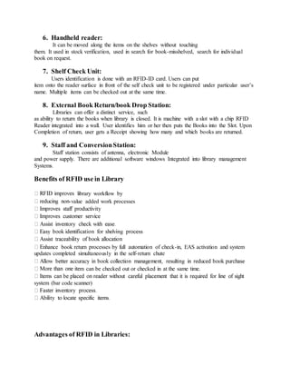Application of rfid technology in libraries | DOCX