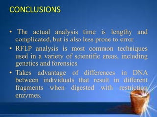molecular marker RFLP, and application | PPTX | Genetics | Science