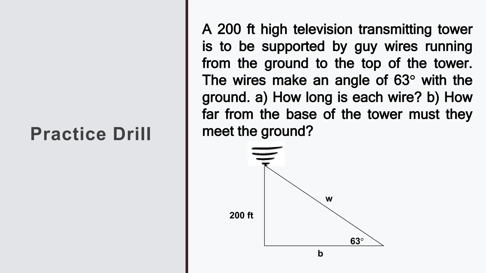 Application of right triangle using trigonometry | PPTX