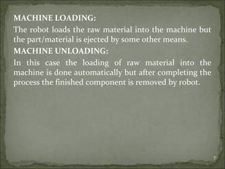 Application of robot’s | PPT | Robotics | Technology & Computing