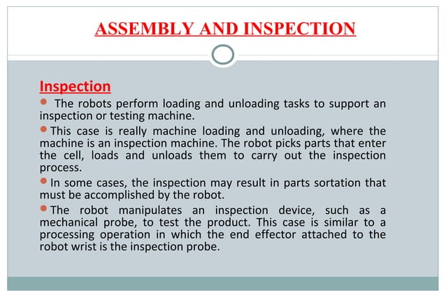 Application of robots | PPT | Robotics | Technology & Computing