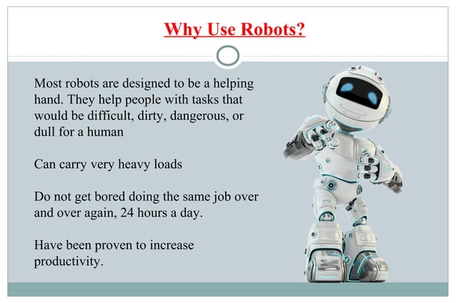 Application of robots | PPT | Robotics | Technology & Computing
