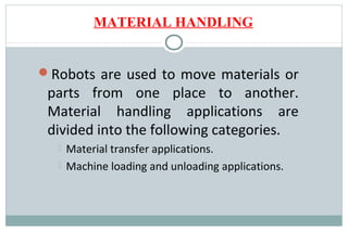 Application of robots | PPT