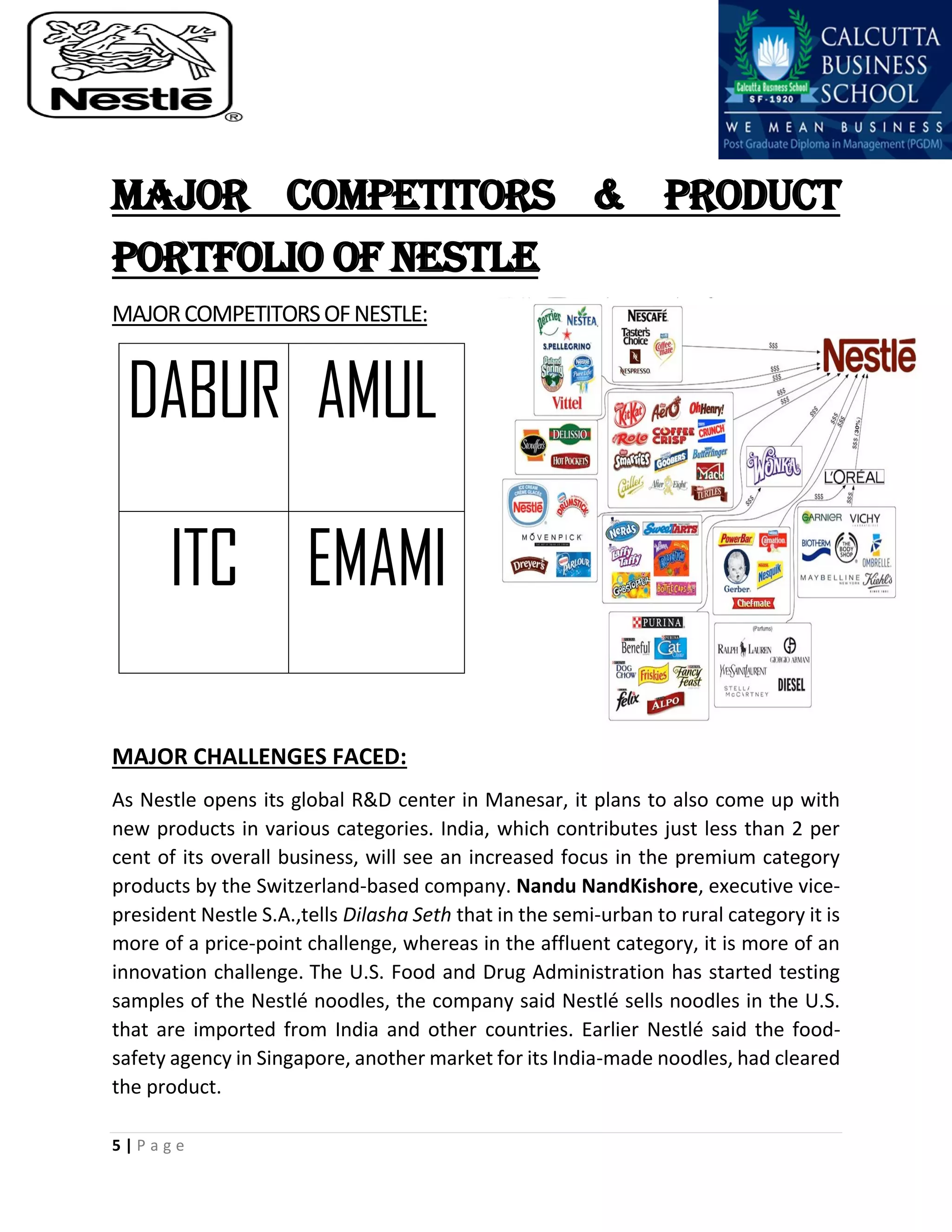 NESTLE-Application of sales and distribution management | PDF