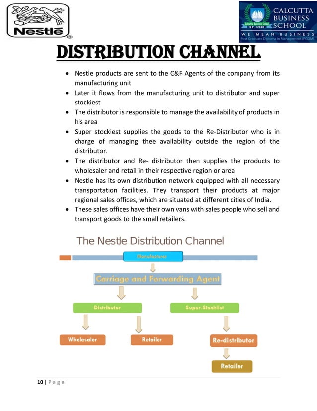 NESTLE-Application of sales and distribution management | PDF