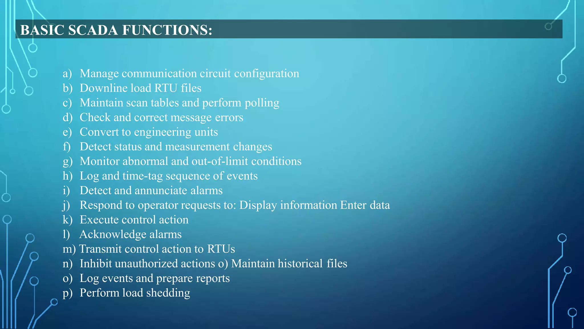Application Of Scada For System Automation On Smart Grid Rev2 Pptx