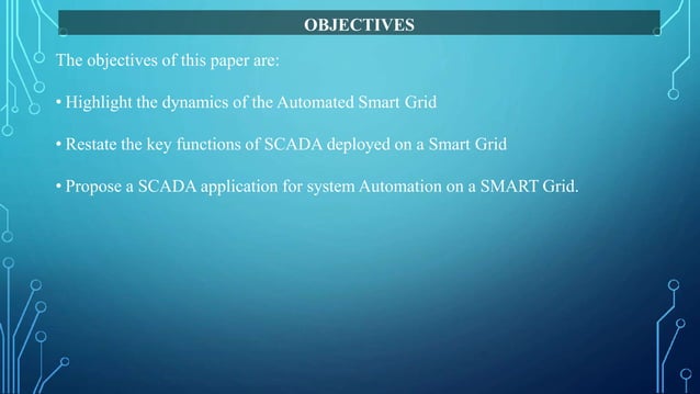 Application Of Scada For System Automation On Smart Grid Rev2 Pptx