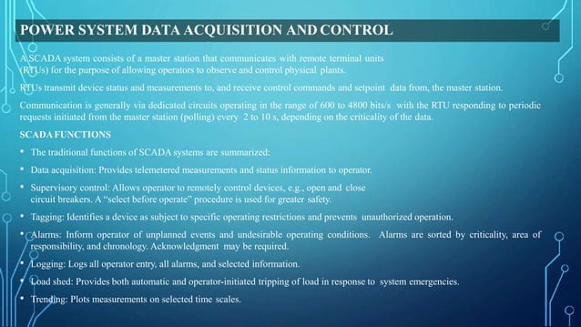 Application Of Scada For System Automation On Smart Grid Rev2 Pptx