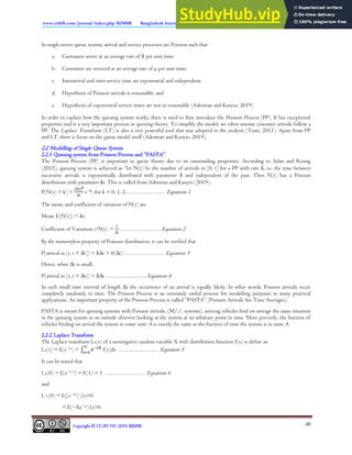 Application Of Single-Server Queue System In Performance Analysis Of Shuttle Bus Operation A ...